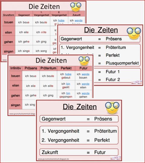 4 Empfohlen Arbeitsblatt Präsens Präteritum Grundschule Sie ...