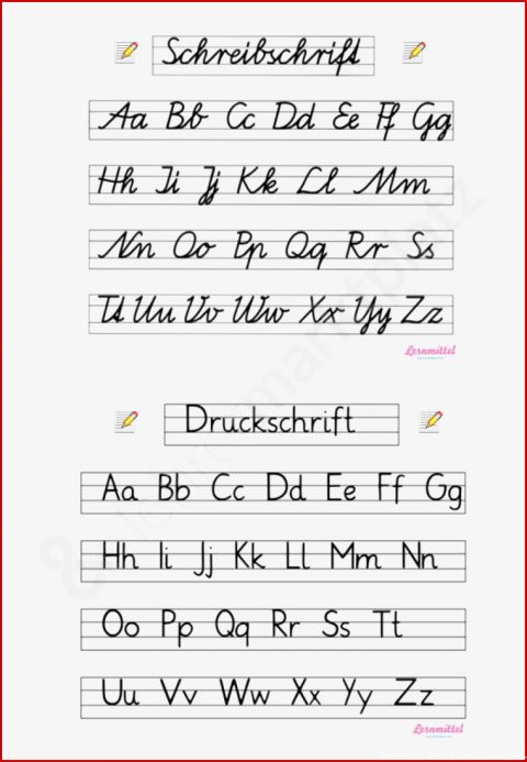Arbeitsblatt Schreibschrift Grundschule: 6 Designs Nur Für Sie ...