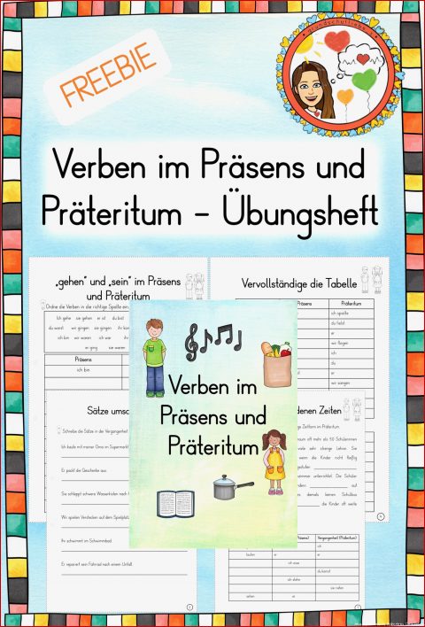 4 Empfohlen Arbeitsblatt Präsens Präteritum Grundschule Sie ...